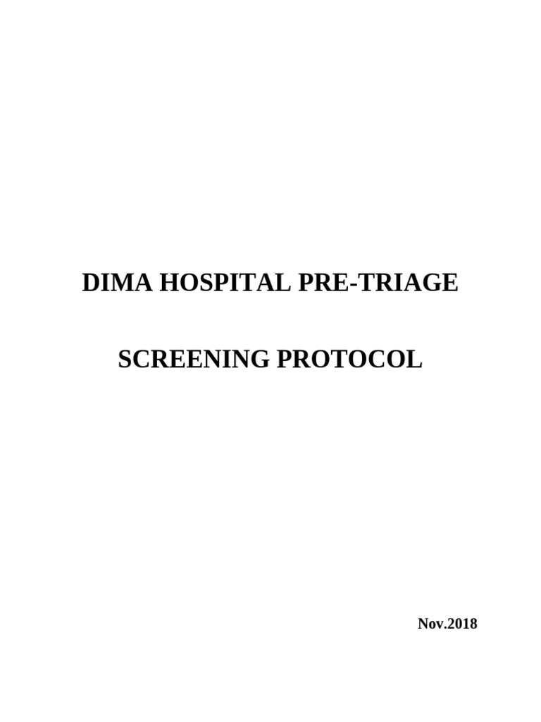 794644352 21 Pre Triage Protocol Screening Protocol | PDF | Infection ...