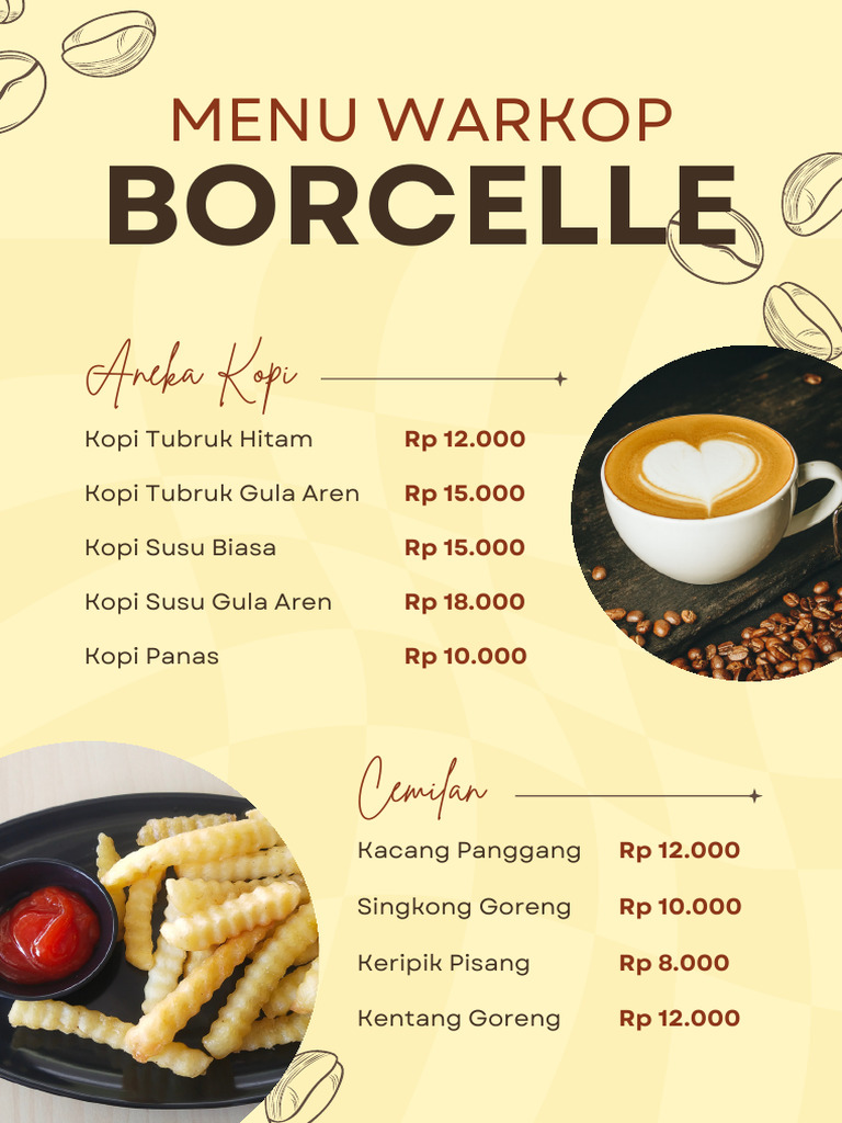 Kuning Minimal Menu Warkop A4 - 20251119 - 100959 - 0000 | PDF