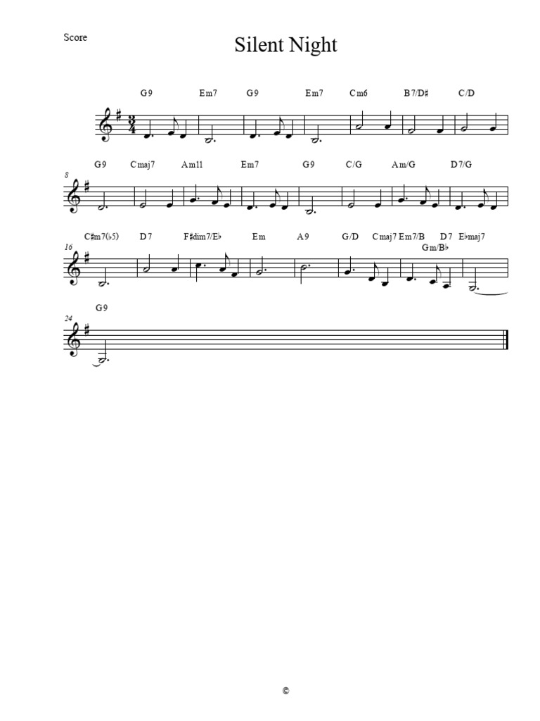Silent Night G | PDF