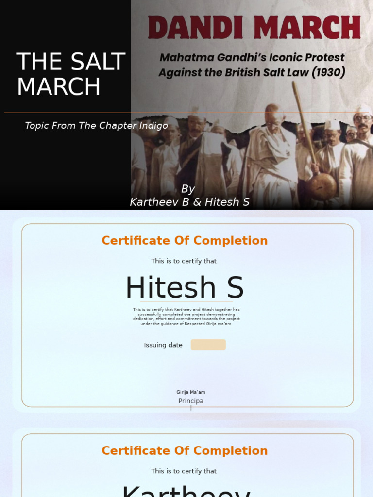 Salt March: Gandhi's Civil Disobedience | PDF | Mahatma Gandhi ...