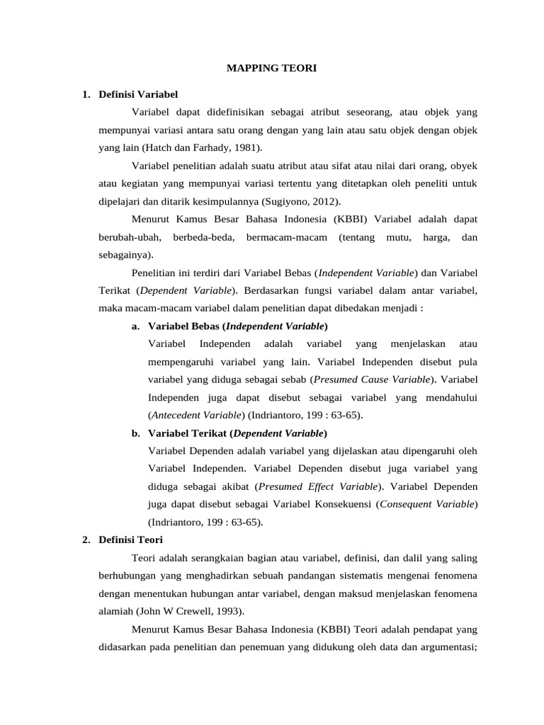 Variabel Penelitian dan Turnover Intention | PDF