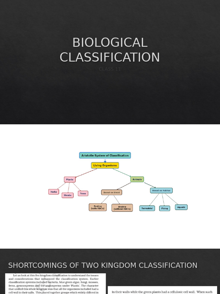 Biological Classification Overview | PDF