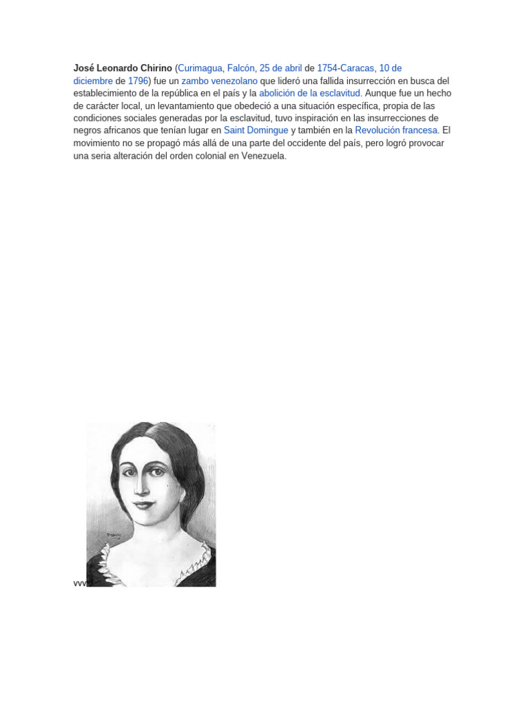 José Leonardo Chirino | PDF