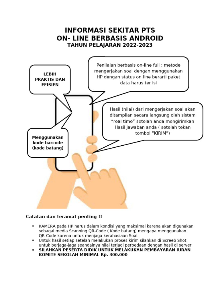 Informasi Sekitar Pts | PDF