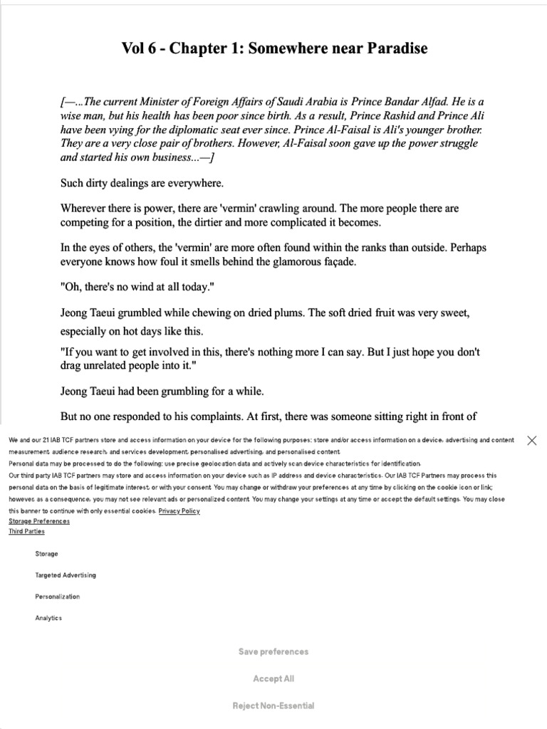 V Vol 6 - Cha Ol 6 - Chapter 1: Somewhere Near P Pter 1: Somewhere Near ...