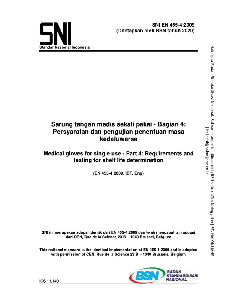 SNI EN 455-4-2009 (2020)rev (1) | PDF