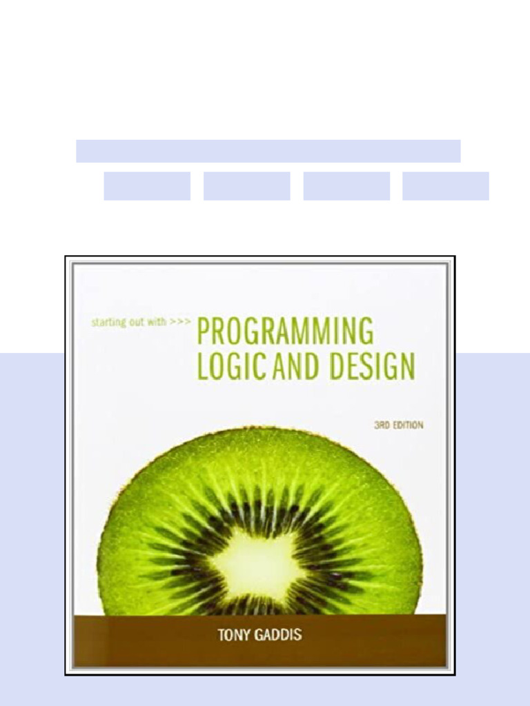 Solution Manual for Starting Out with Programming Logic and Design 3rd ...