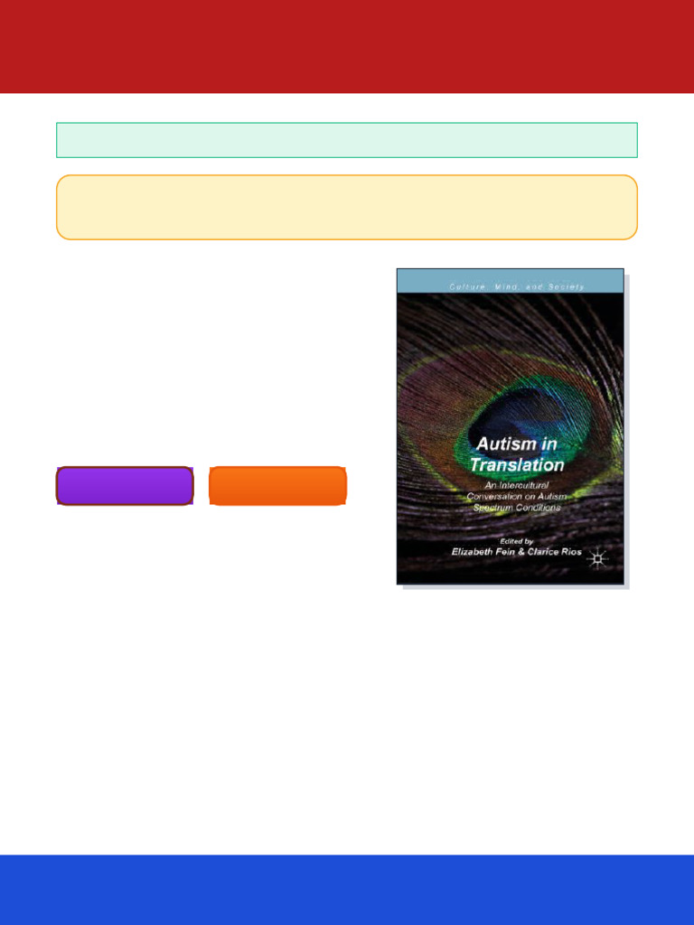 Autism in Translation: An Intercultural Conversation on Autism Spectrum ...