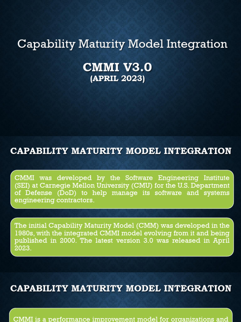 CMMI | PDF | Project Management | Economies