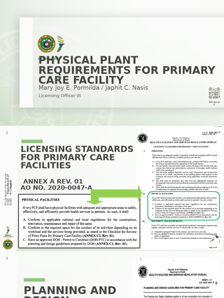 Primary Care Facility Design Guidelines | PDF | Wall | Door