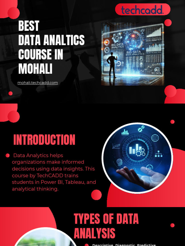 Best Data Analytics Course in Mohali | Power BI, Tableau Training - techcadd | PDF | Analytics ...