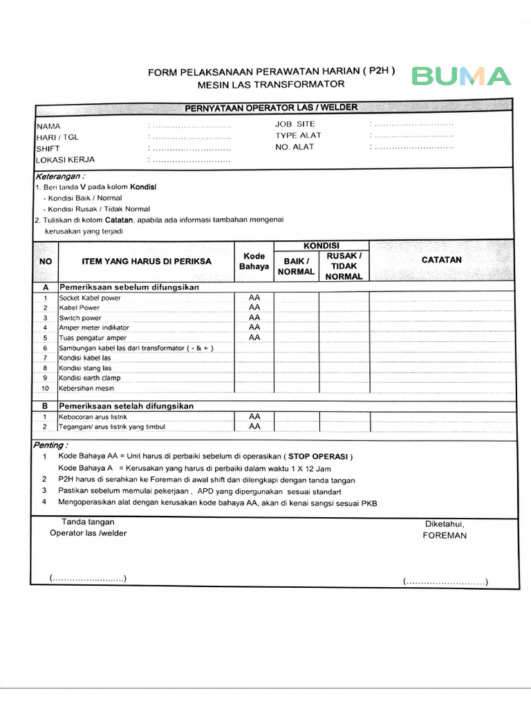P2H Mesin Las Transformator | PDF