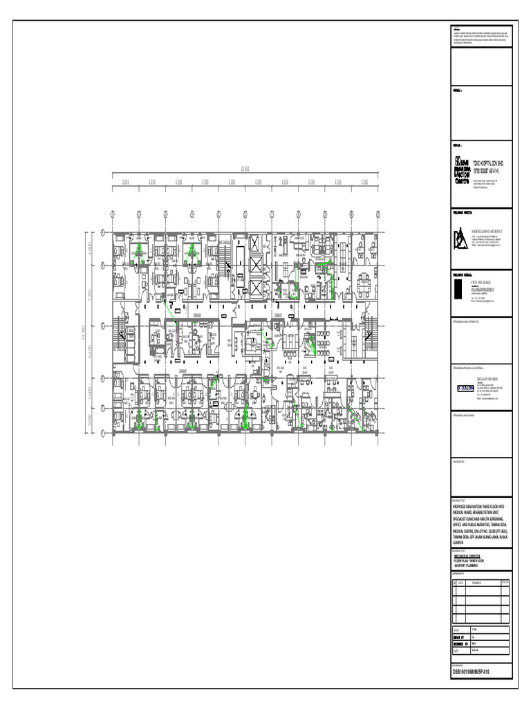 Layout Plan Sanitary Plumbing | PDF