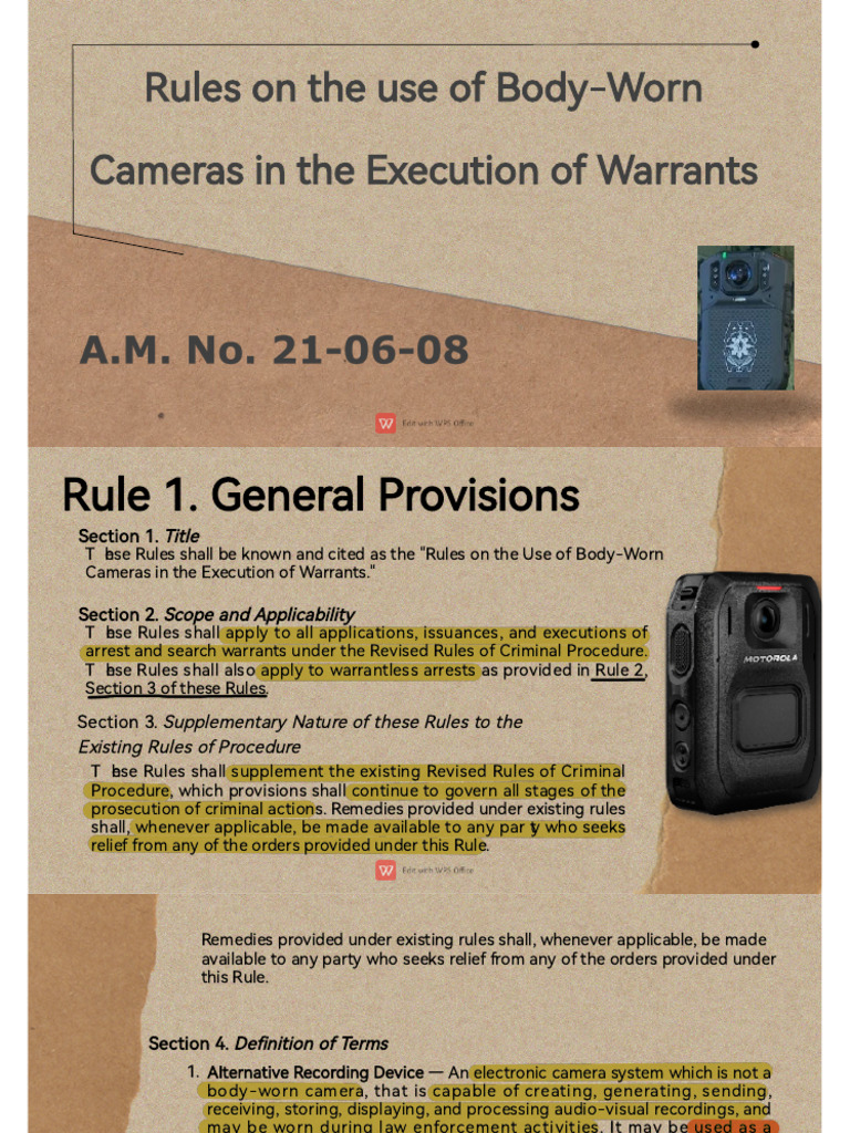 Body - Worn - Camera - (1) - 202510180537 - 58658 | PDF | Search ...