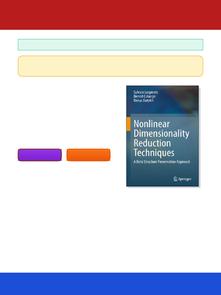 Nonlinear Dimensionality Reduction Techniques: A Data Structure ...