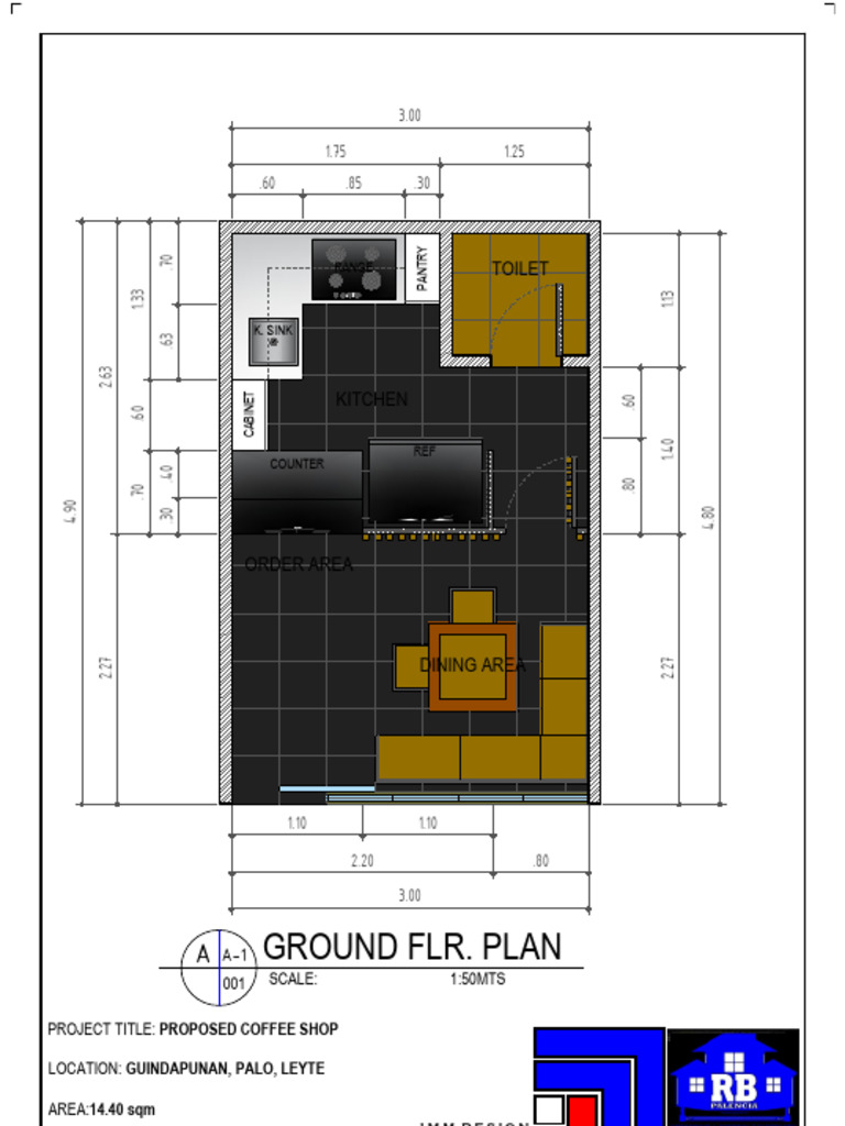 Proposed Coffee Shop Floor Plan | PDF
