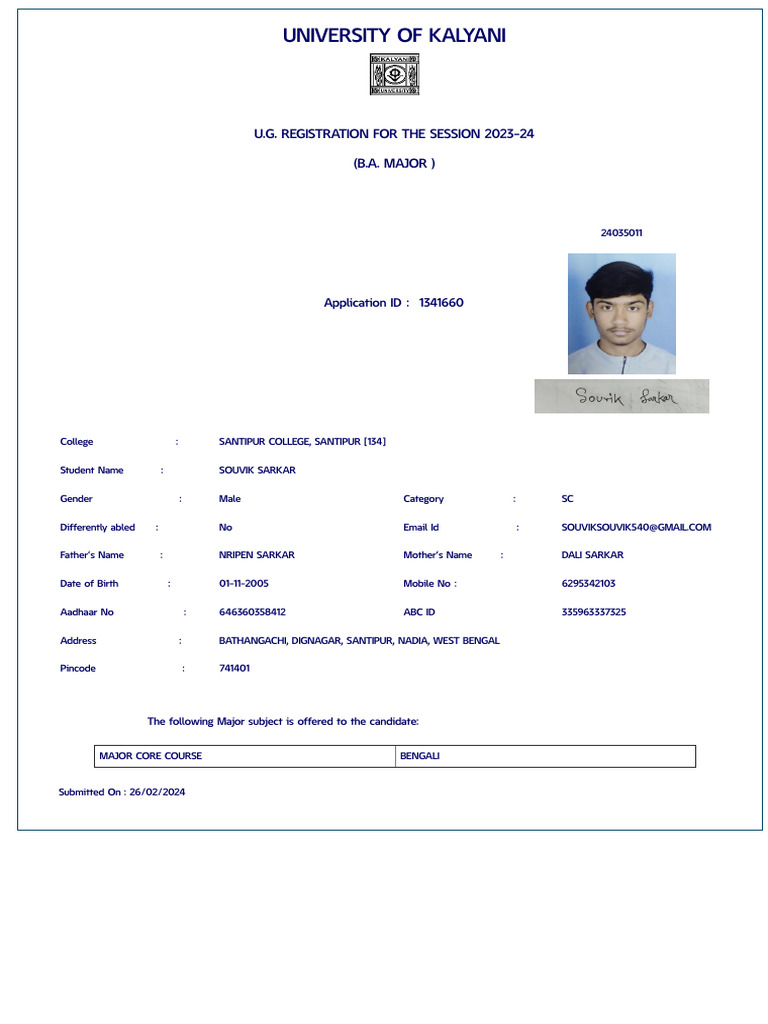 Ku Registration Portal | PDF