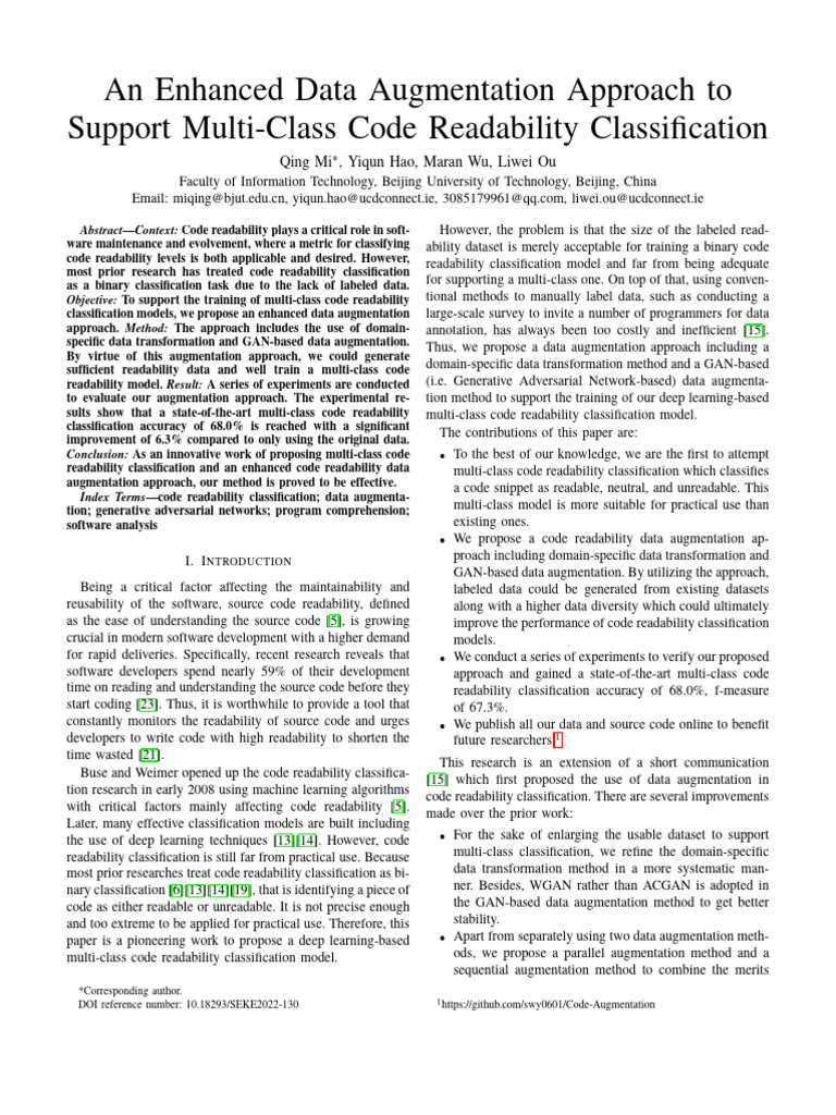 An Enhanced Data Augmentation Approach To | PDF | Deep Learning | Accuracy And Precision
