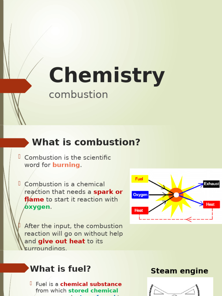 Chemistry - Combustion #1 | PDF | Combustion | Chemical Reactions