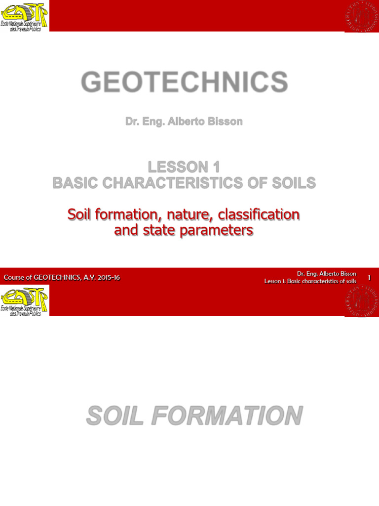 Basic Soil Characteristics in Geotechnics | PDF | Sand | Clay