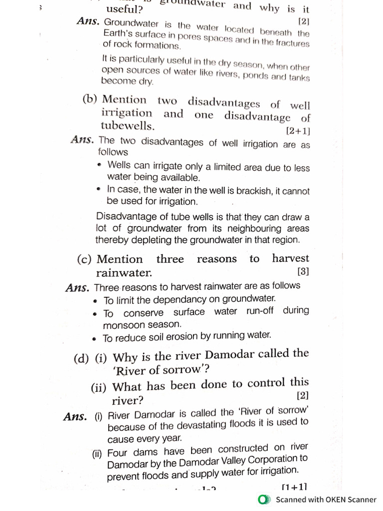Water Resources PYQ+NOTES+MCQ | PDF