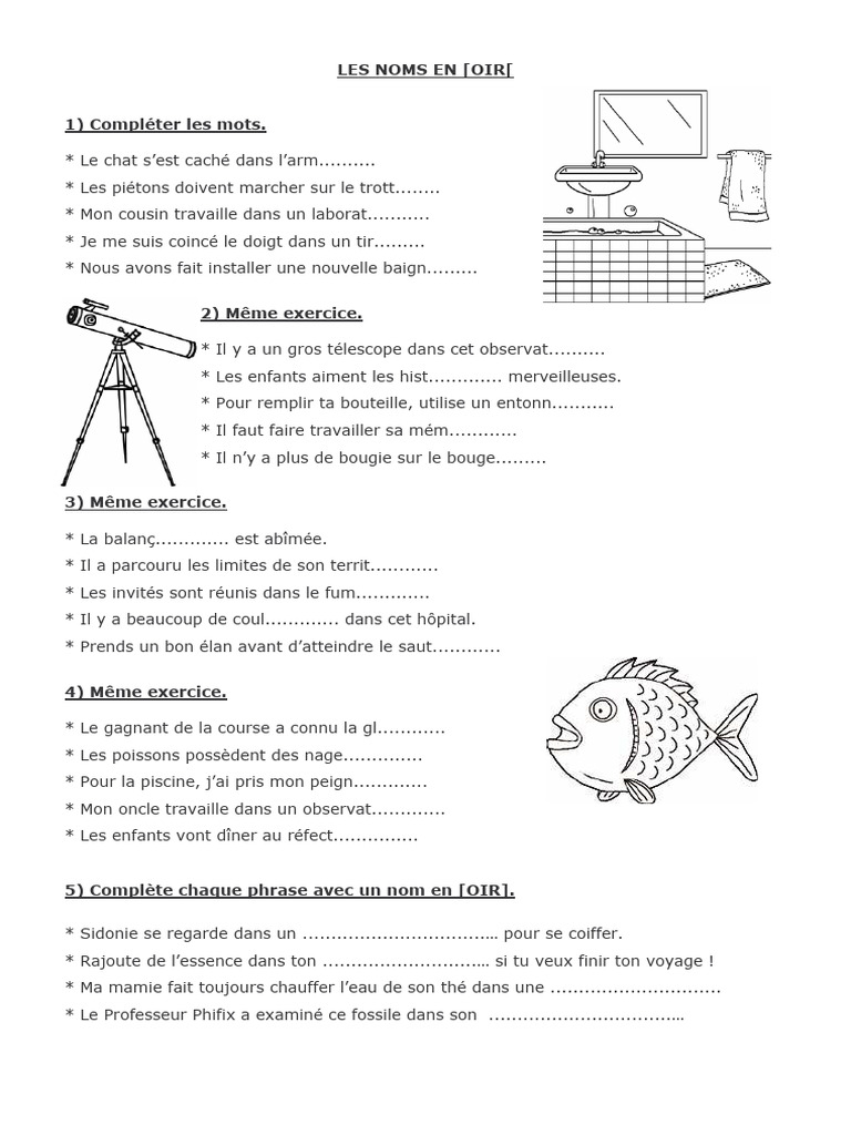 Les noms en OIR | PDF