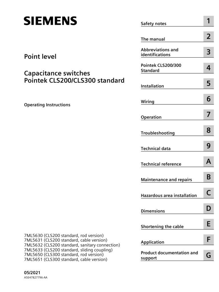 Pointek CLS 200 | PDF | Switch | Electricity