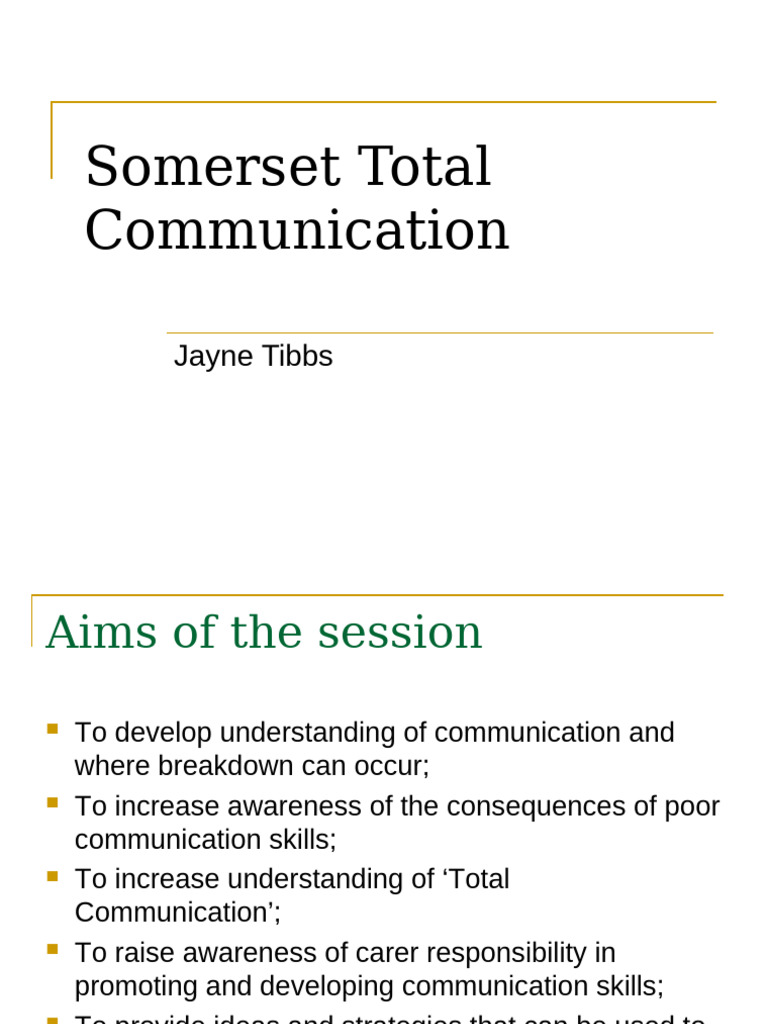 Enhancing Total Communication Skills | PDF | Communication | Cognitive ...