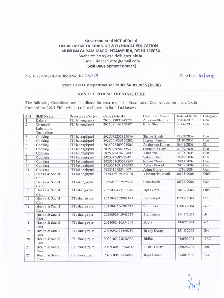 Screening Test Result | PDF