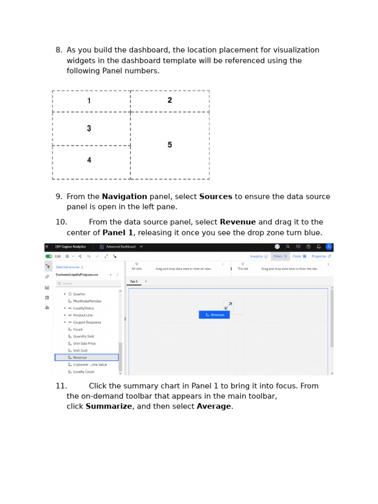 Advanced Cognos Dashboard Creation Guide | PDF | Computing