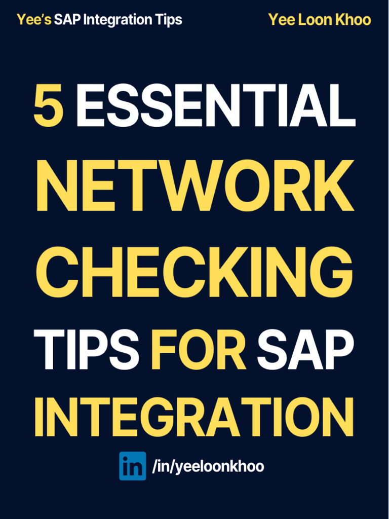 5 Essential Network Checking Tips For SAP Integration | PDF | Port ...