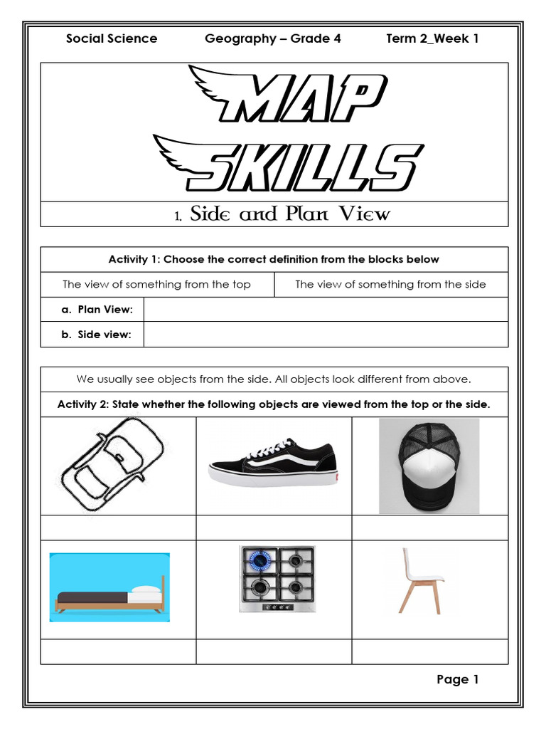 Social Science - Grade 4 - Week 1 - Side and Plan View | PDF