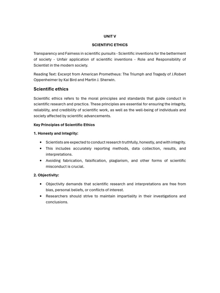 GE3791 Human Values and Ethics V Unit | PDF | Science | Innovation