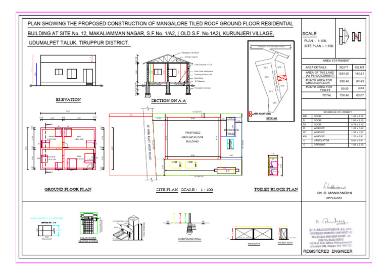 Manikandan New Smart DCR File-Model SIGNED | PDF | Building Materials ...