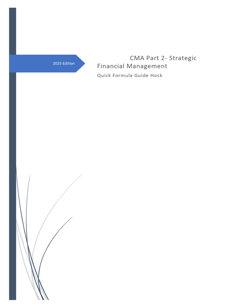 CMA Part 2 Financial Ratios Guide | PDF | Dividend | Stocks