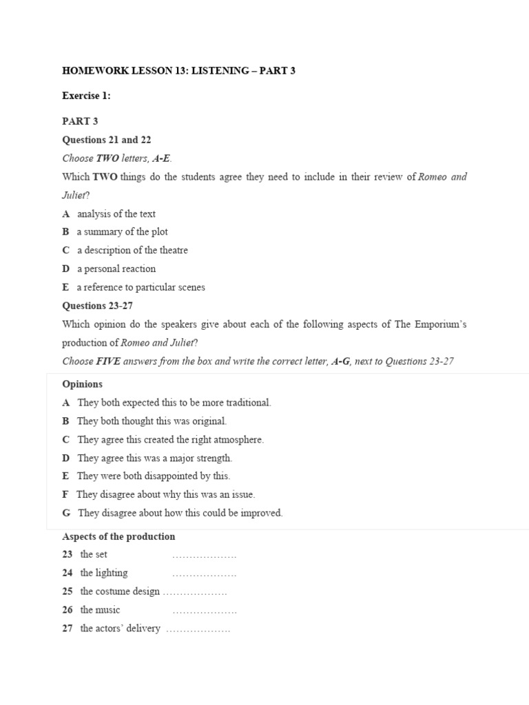 Lesson 13 - Homework | PDF