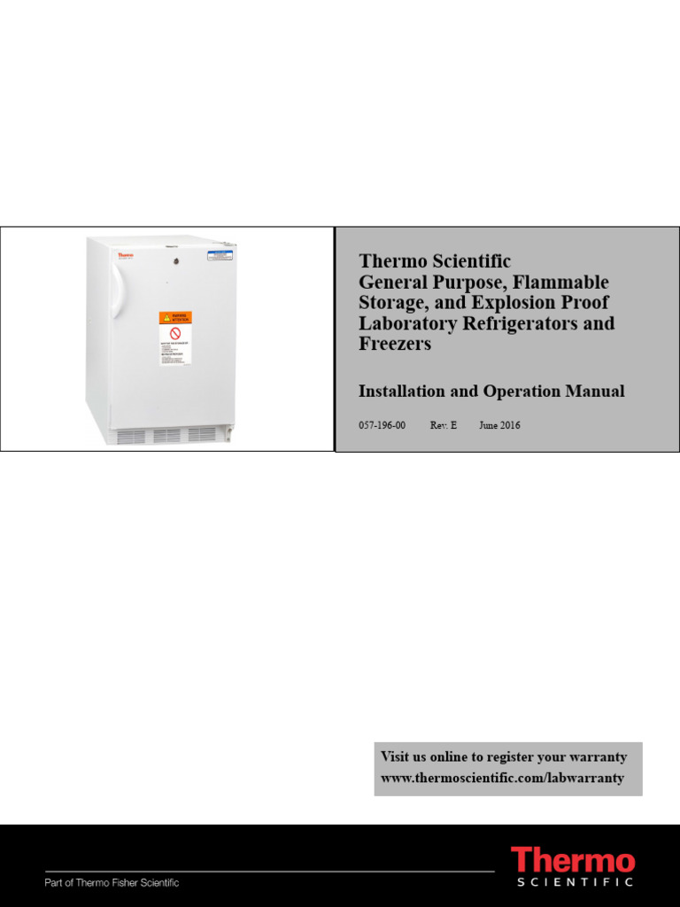 Thermo Scientific Freezer Manual