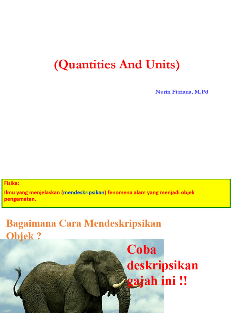 1. Besaran dan Satuan | PDF