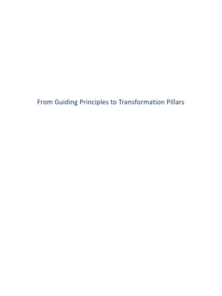 Guiding Principles for Transformation Success | PDF | Performance ...