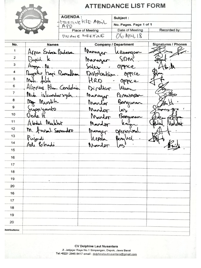 Absen Hse Meeting PDF | PDF