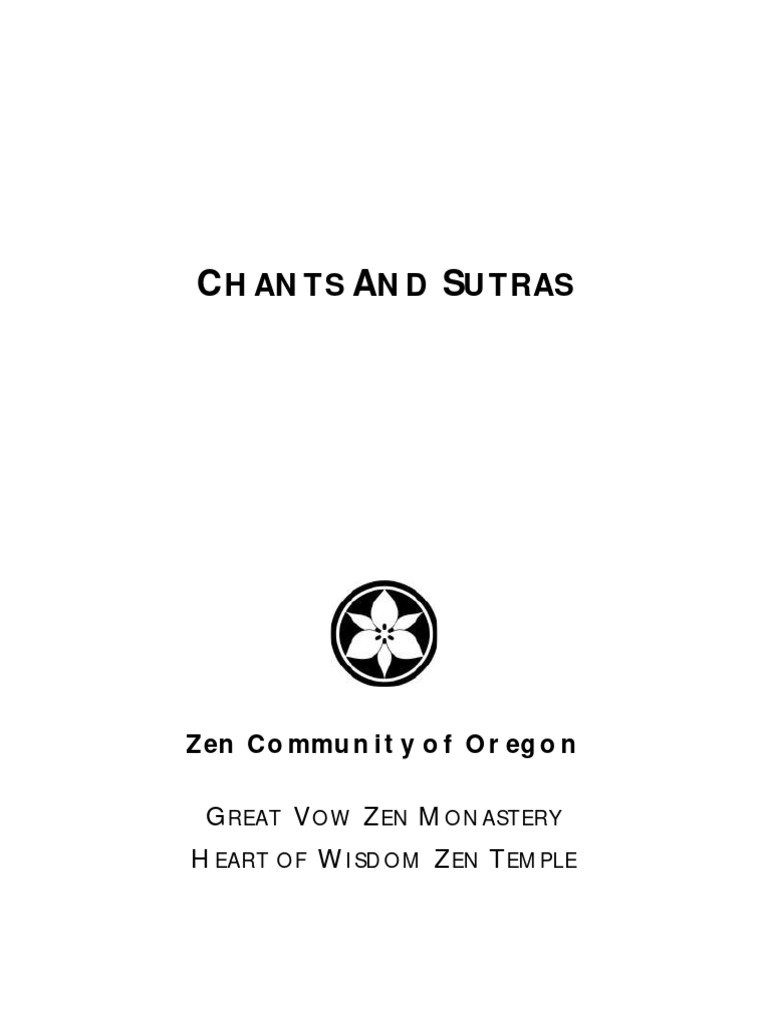 Importance of Chanting Sutras in Buddhism | PDF | Śūnyatā ...