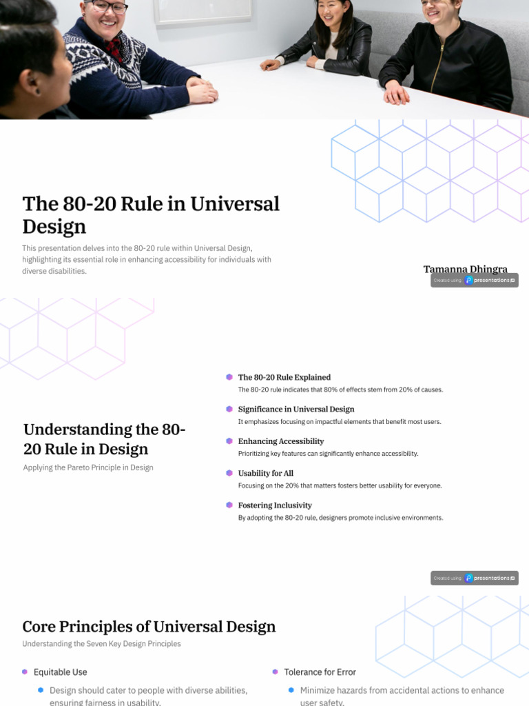 Exploring The 80-20 Rule in Universal Design - Addressing Diverse Needs ...