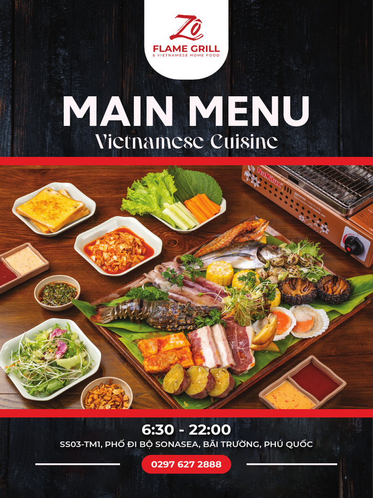 Menu Zo New 2024 - in | PDF
