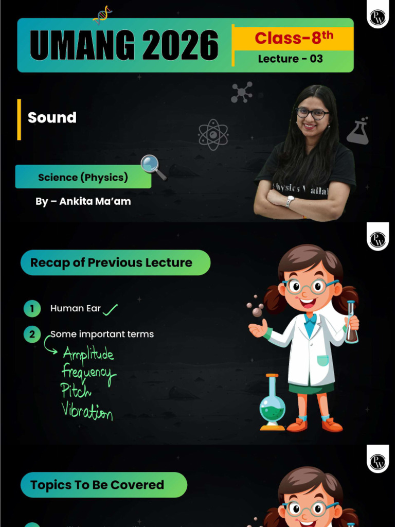 Physics - Sound 03 - Class Notes | PDF