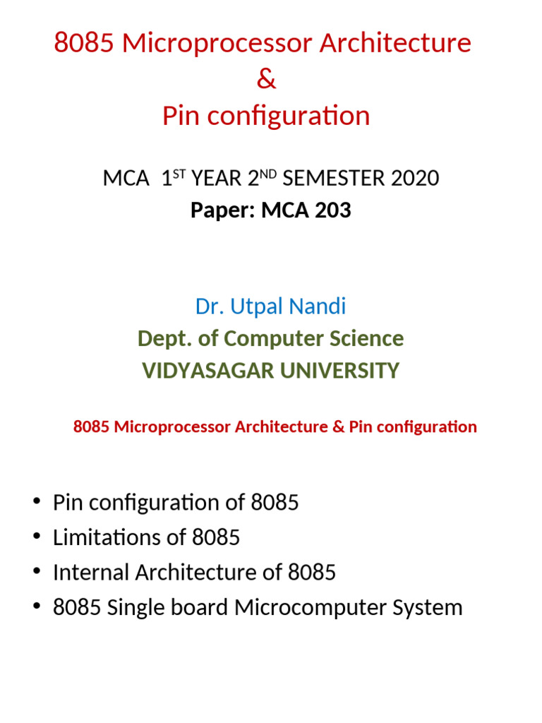 Architecture Pin Configuration | PDF | Input/Output | Computer Architecture