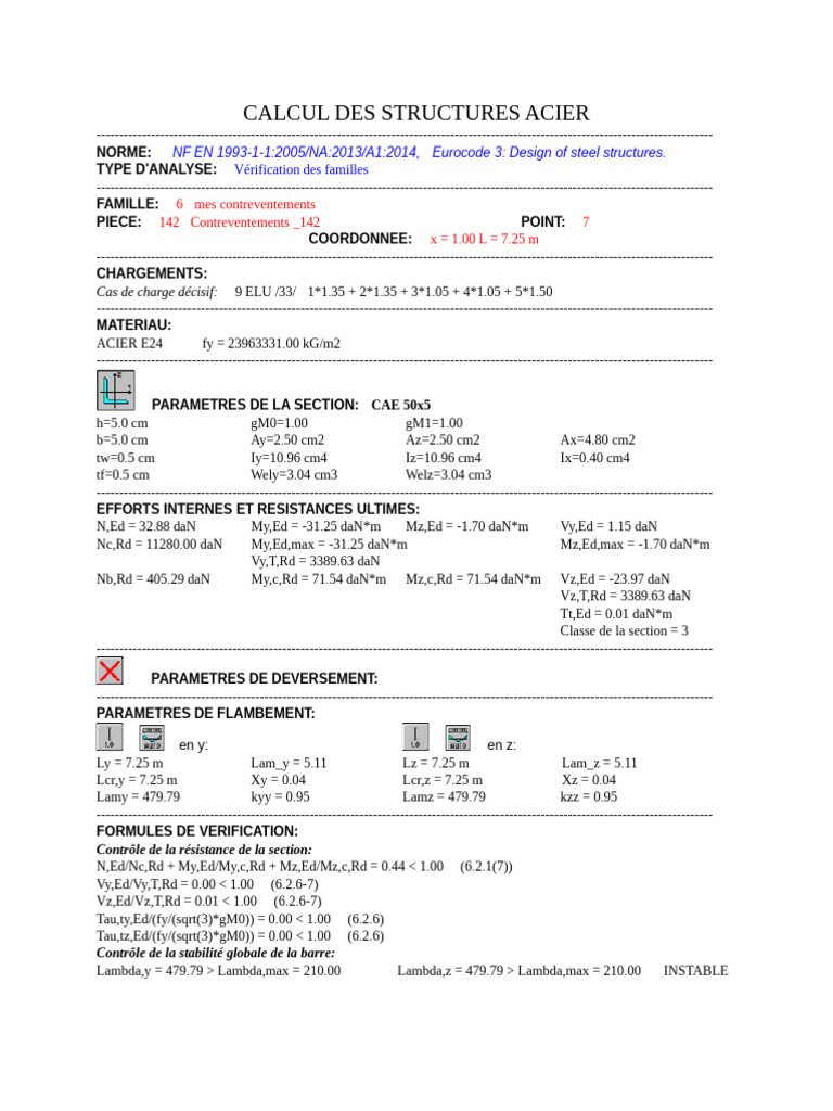 Calcul de Structures Acier selon Eurocode | PDF