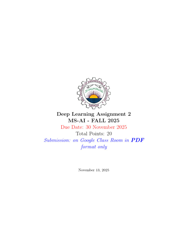 Deep Learning Assignment 2 Overview | PDF | Machine Learning | Algorithms