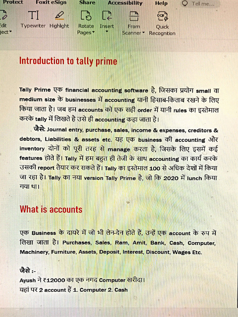 Tally in Computer | PDF