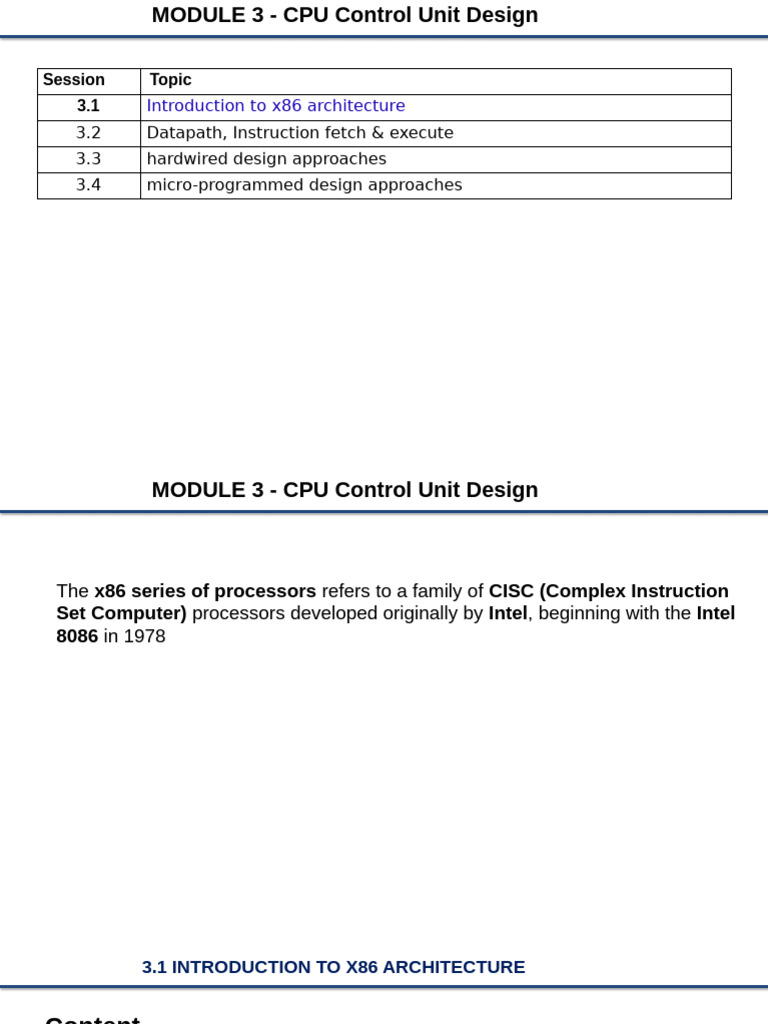 COA_Unit 3_ CPU control unit dDFBGDXSHDesign | PDF | Central Processing ...