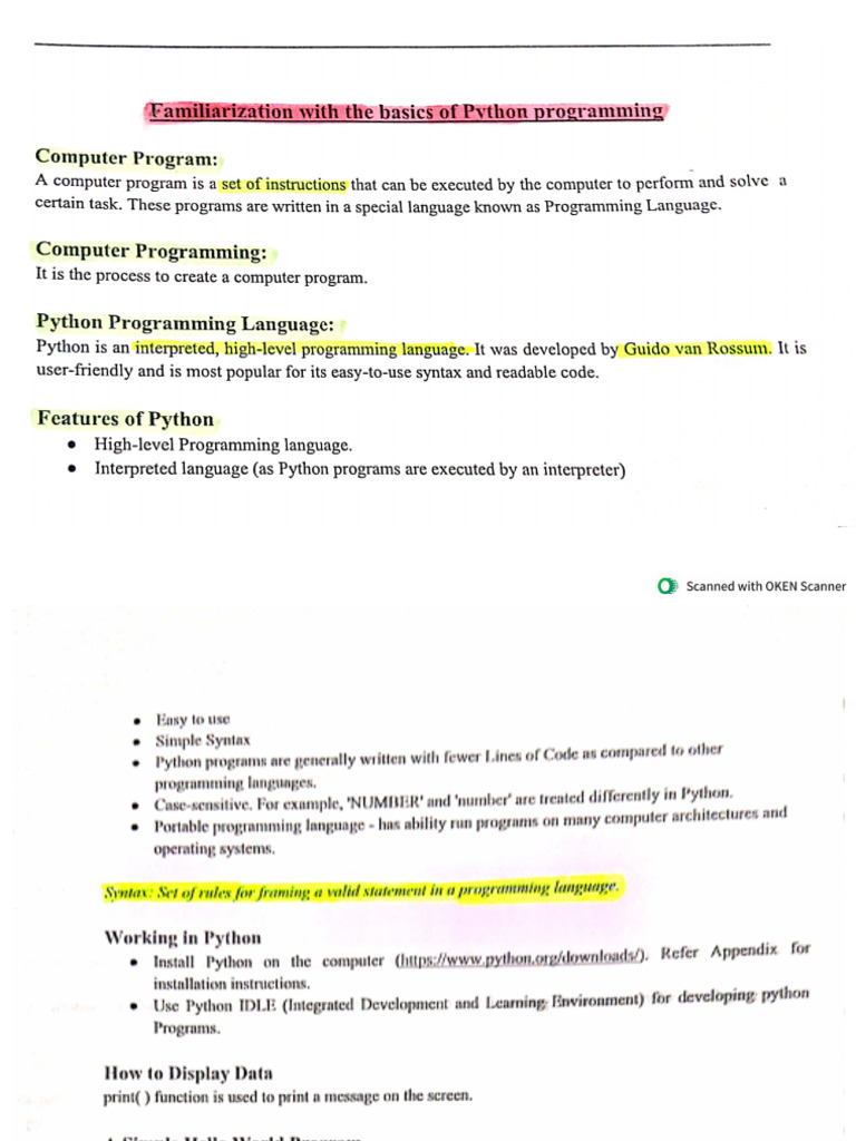 Class 11 | PDF
